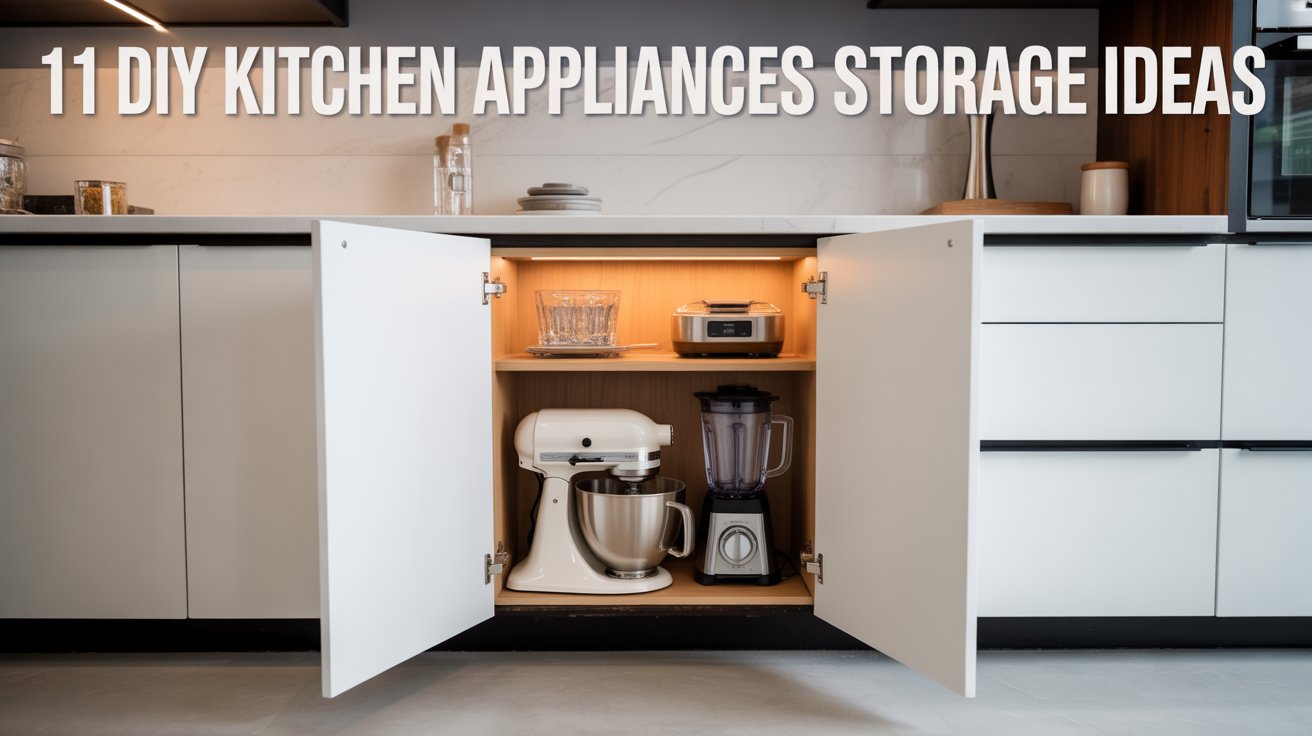 11 DIY Kitchen Appliances Storage Ideas - Recipe Boomer
