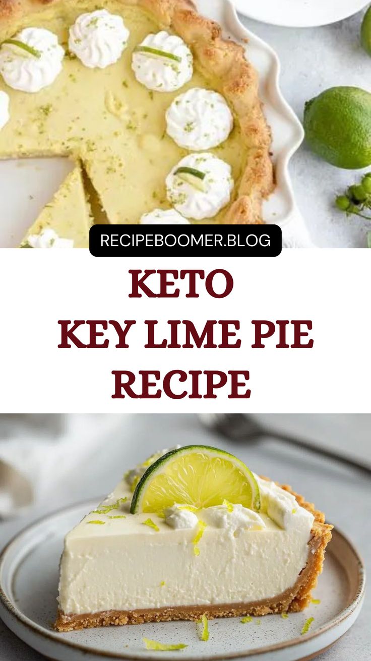 Keto Key Lime Pie Recipe - Recipe Boomer